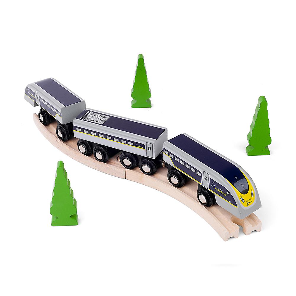 Bigjigs Rail Eurostar Replica Wooden Engine, Wooden Train Set ...