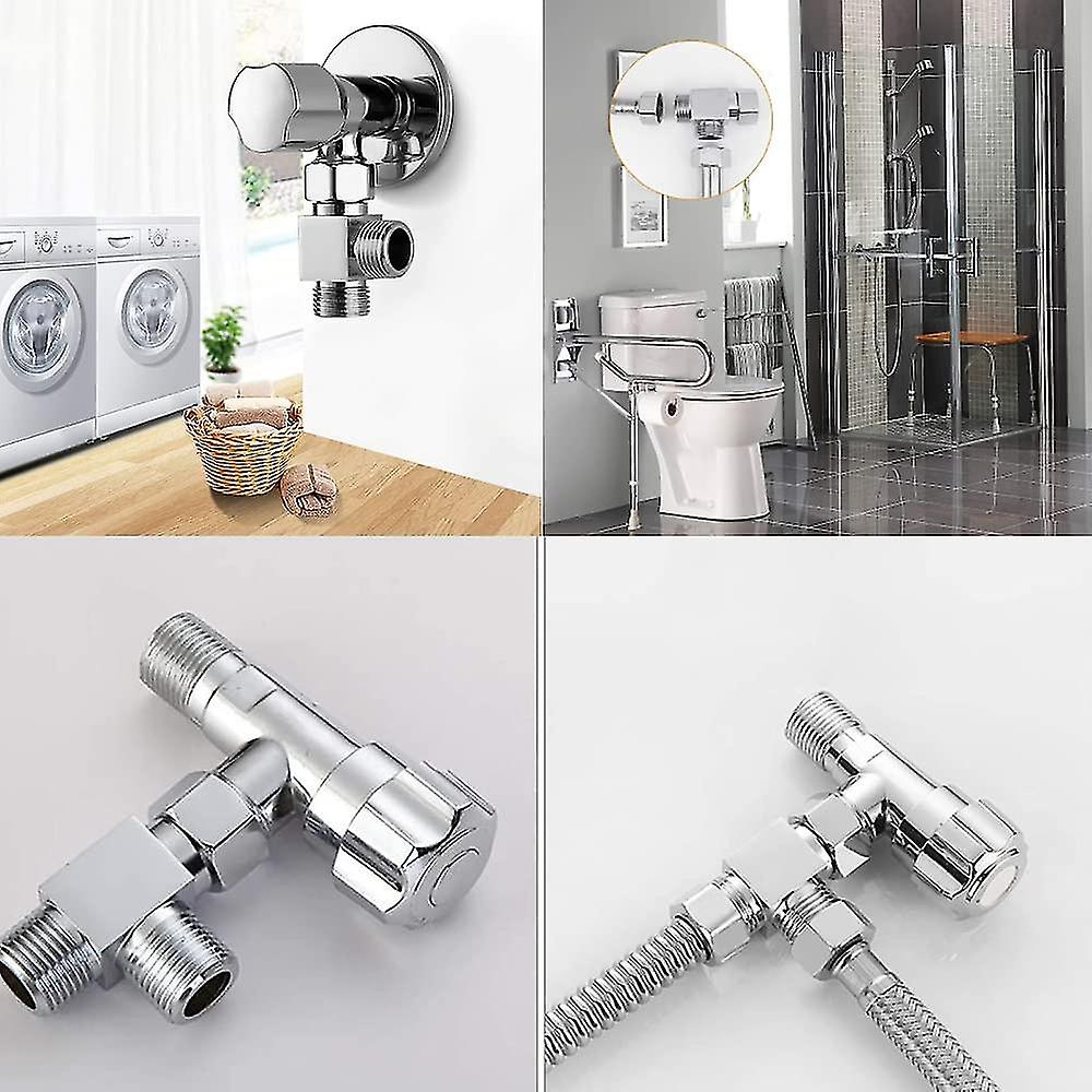 Diverter Valve 3 Way T Shape Adapter Universal Water Diverter Valve ...