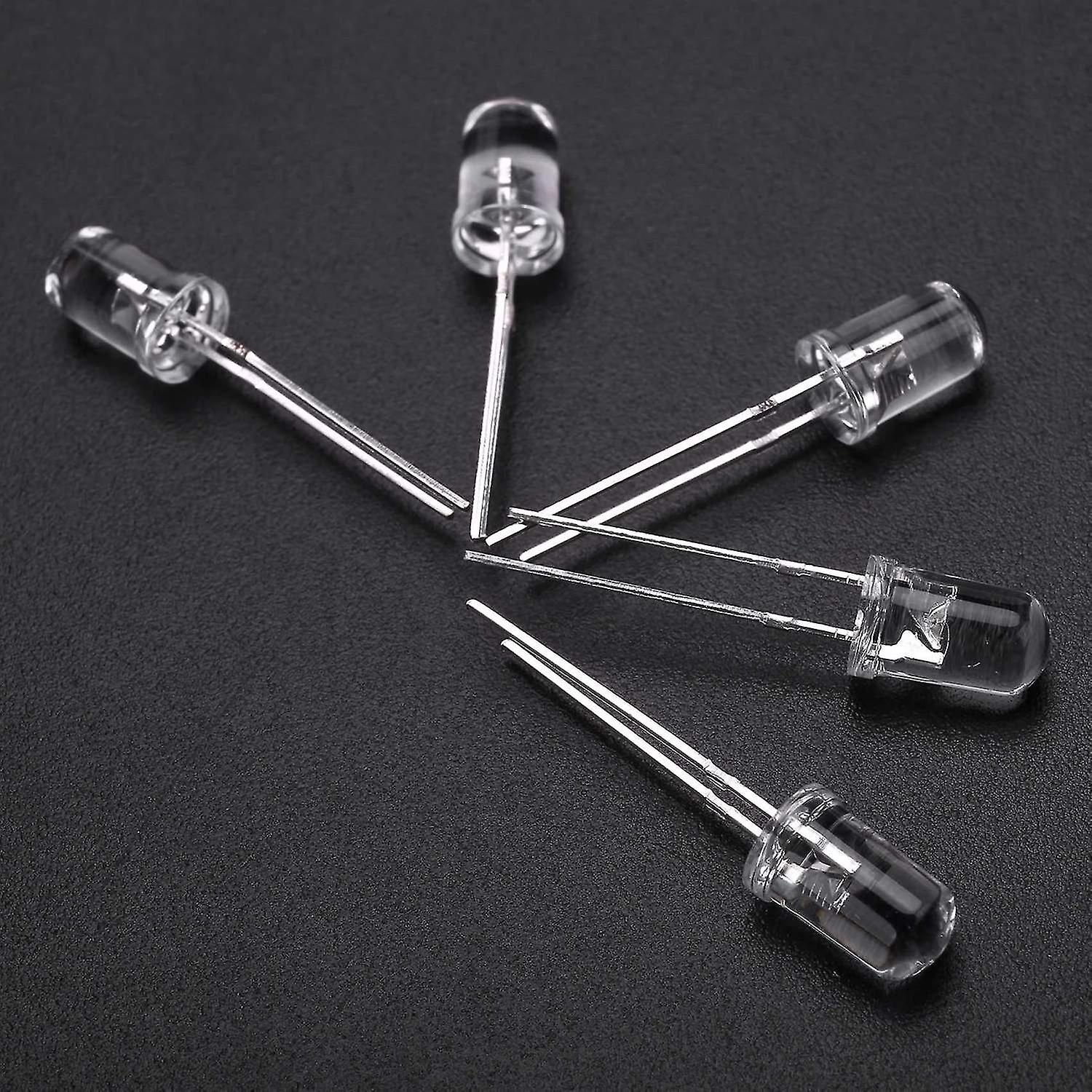 100 Pcs 5mm Warm Led Diode S 3v 20ma Bulb Electronics Compnts Emitting ...