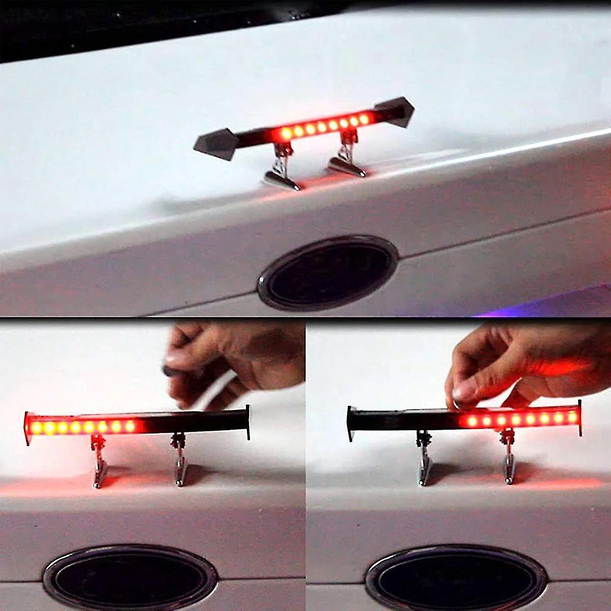 Mini S Solar Car Led Spoiler Wing Gt Car Warning Lamp Turn Signal 4 ...