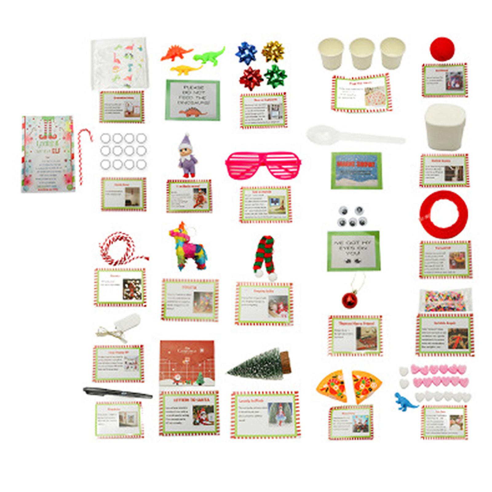 2023 Elf Kit 24 Days Of Christmas,children Christmas Countdown Gift Elf ...