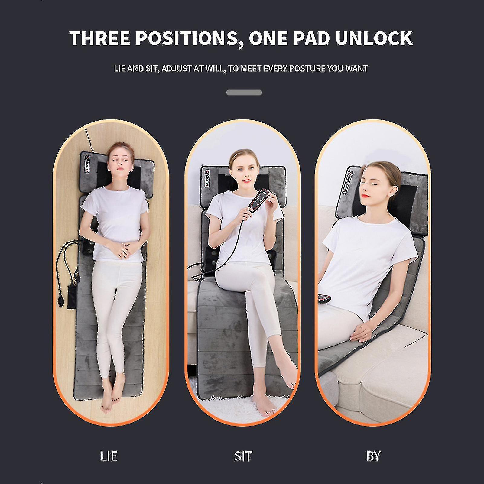 Massage Mat With 9 Modes 9 Gears Adjustable Heating Pad For Sitting ...