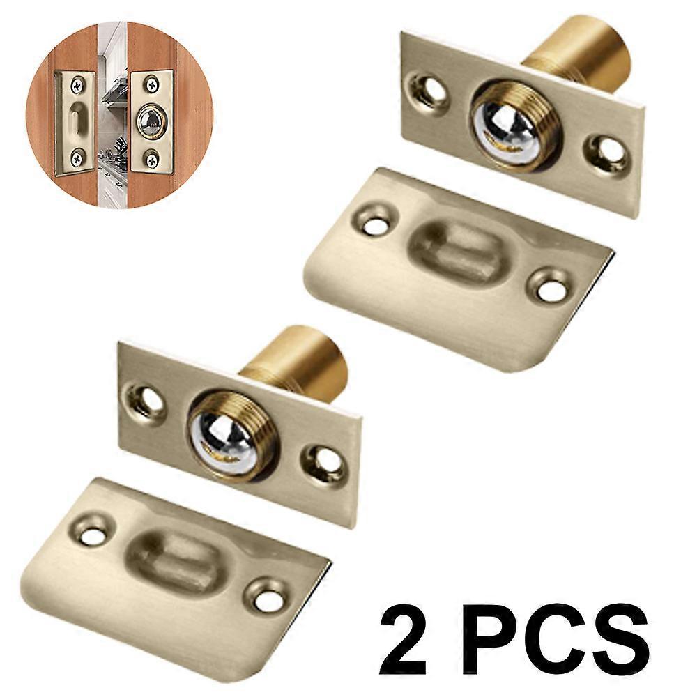 2 pieces cabinet door ball catch, stainless steel adjustable roller ...