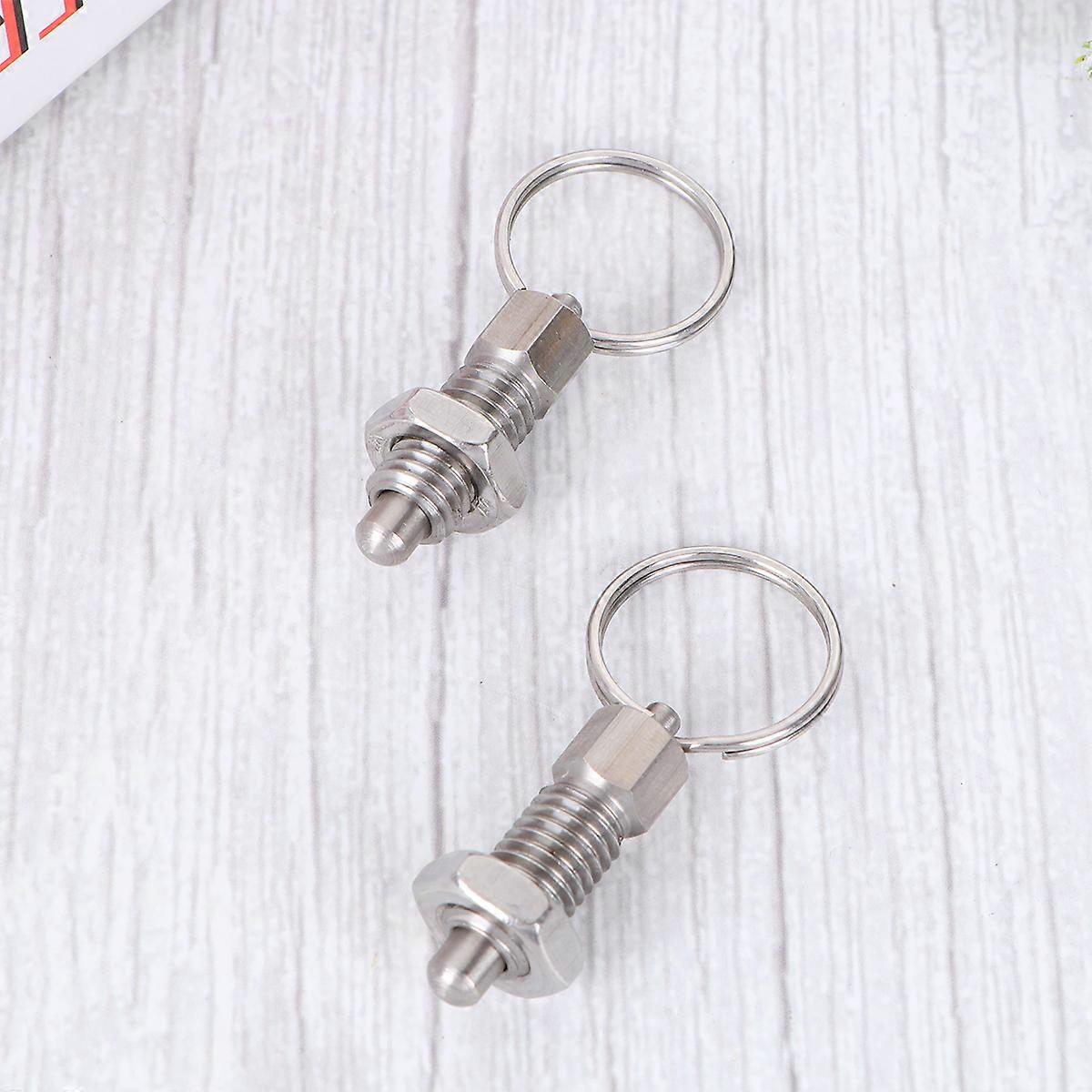 2pcs Stainless Steel Knob Plunger Split Position Column Spring Pin ...