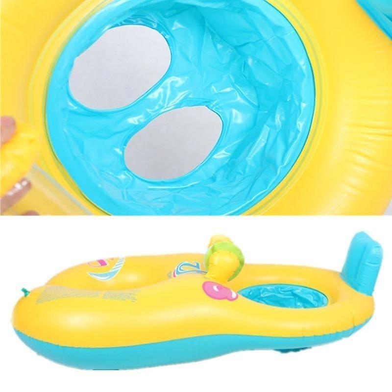 Abc Safe Inflatable Mother And Baby Swim Float Boat Raft Kid's Chair ...