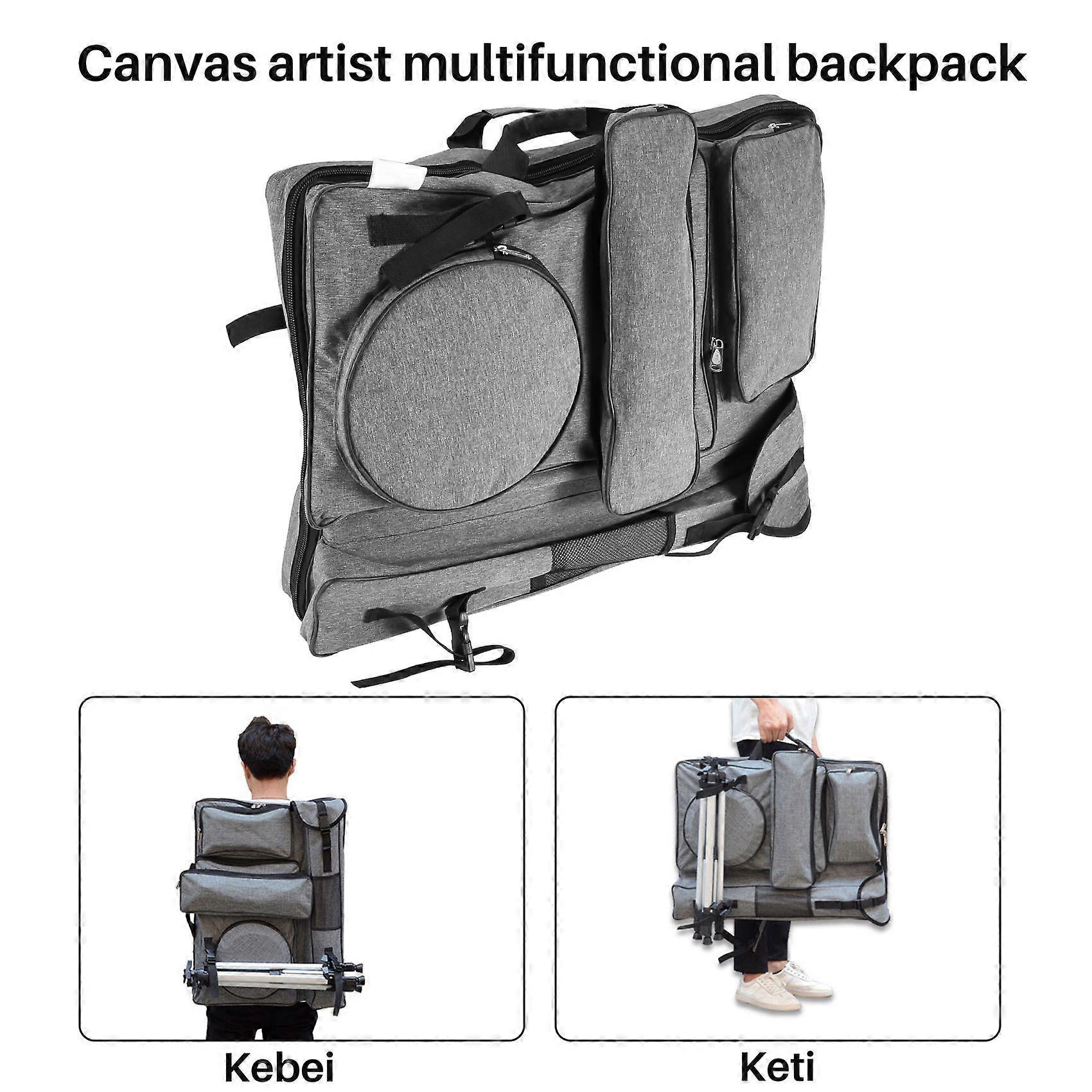 Art Portfolio Case,4K Canvas Artist Backpack Waterproof Art Carrying ...