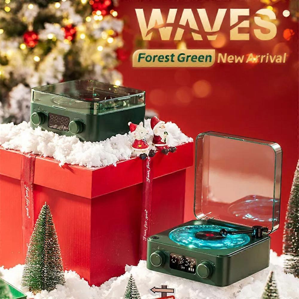 Lumena Lamp Record Player, Waves Vinyl Bluetooth Speaker with 4 Modes ...