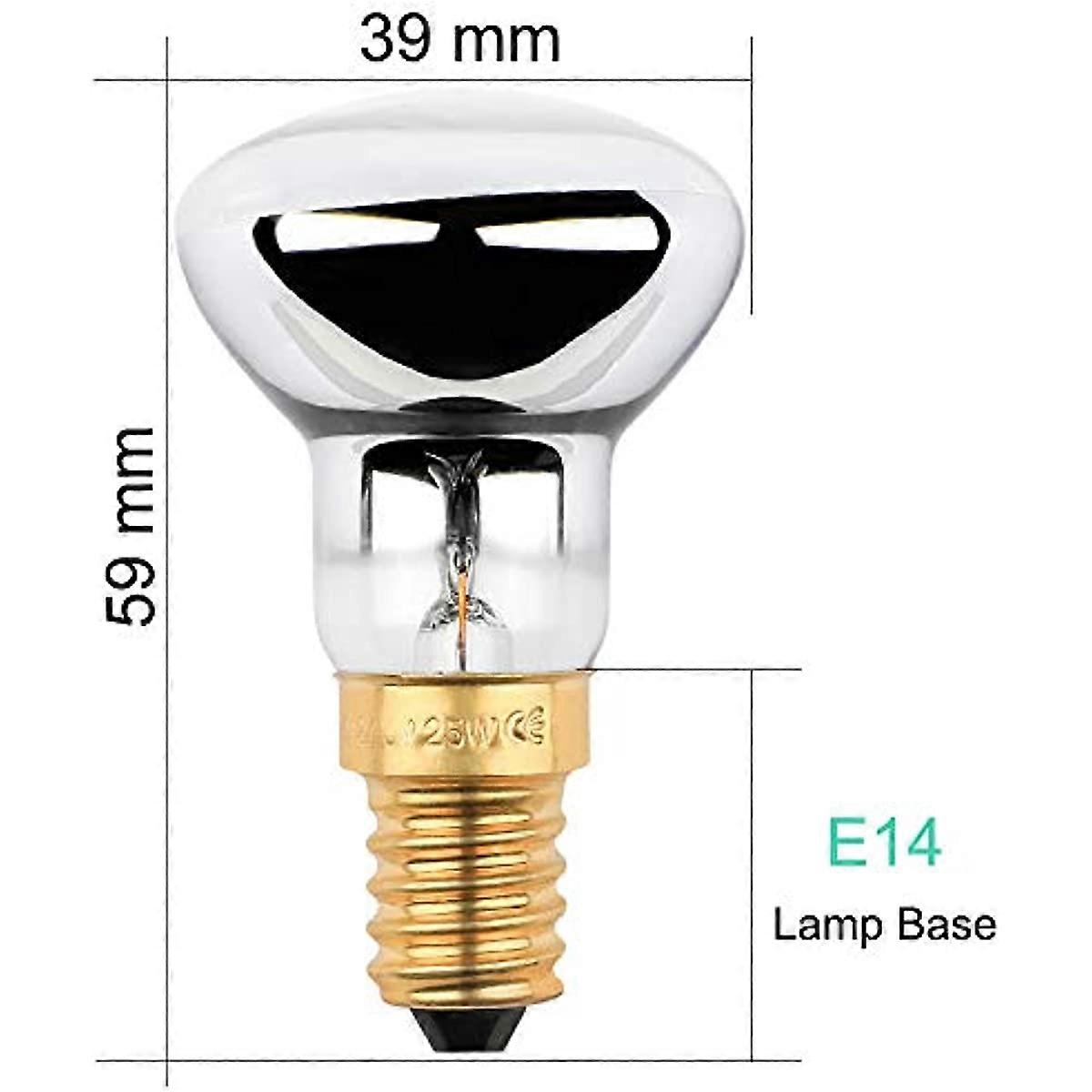 3X R39 25W Lava Lamp Bulb 230V E14 Small Edison Screw Reflector Spot ...