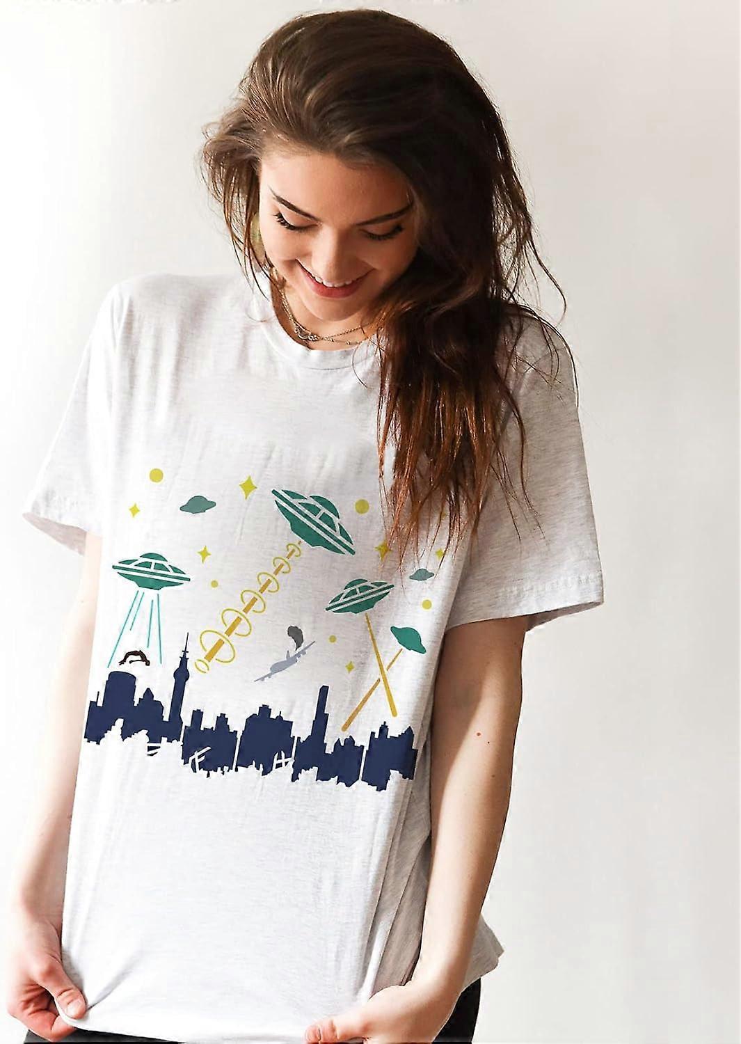 UFO Attack on City Stencil 11.8x11.8inch Alien Template Stencils UFO ...