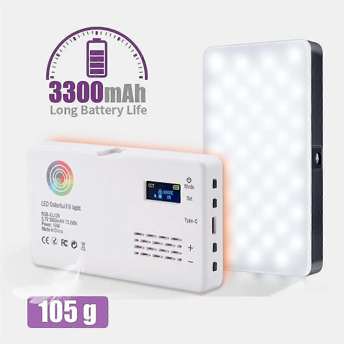 2500k-9000k Led Rgb Camera Light Color Output Video Light Kit Dimmable ...