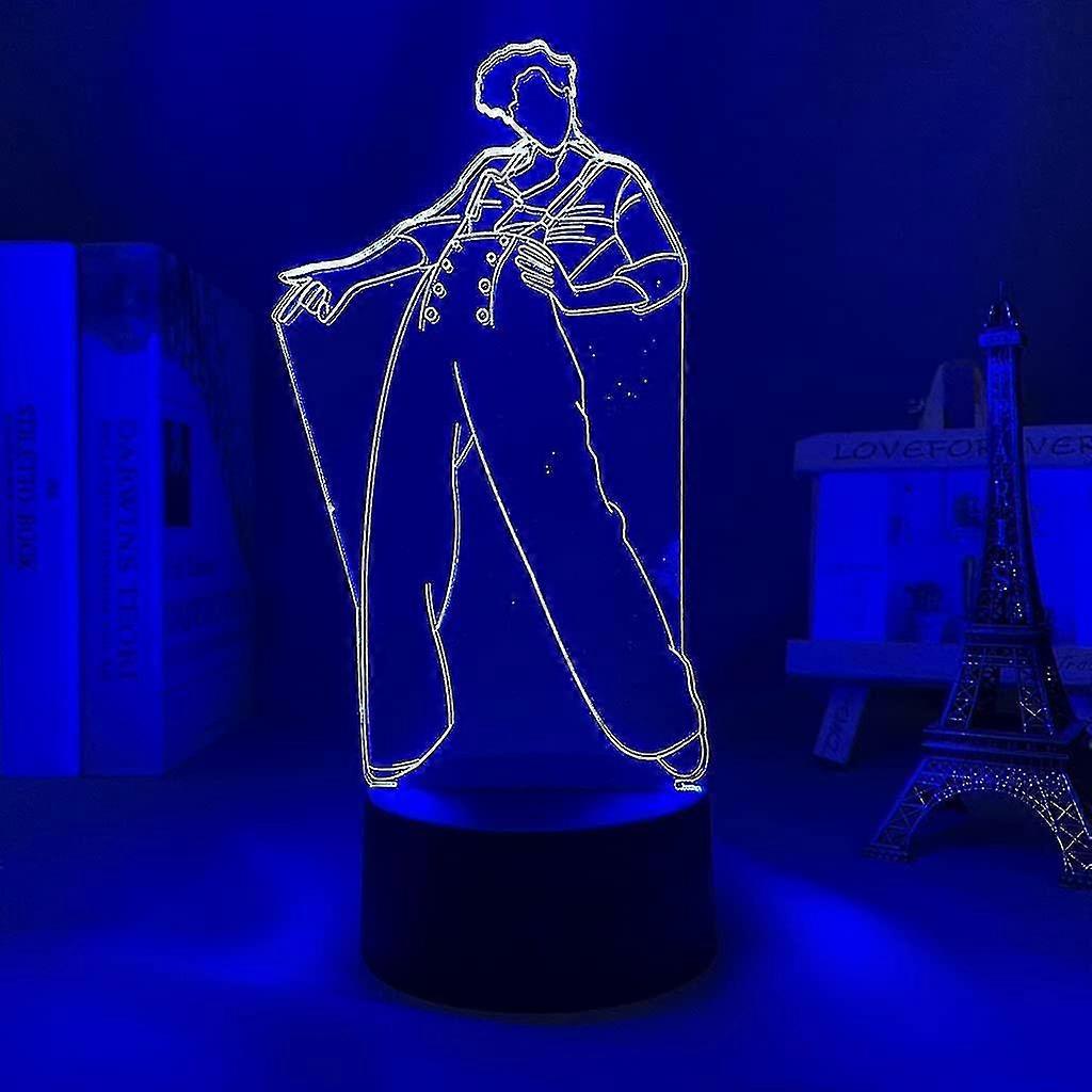 Harry & Styles 3d Illusion Lamp 16 Colors Changing Rgb Bedside Lamp ...