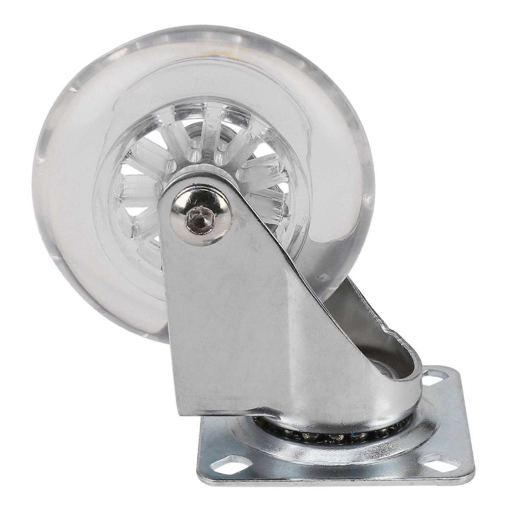 4 x Heavy Duty 75mm Swivel Wheels Trolley Furniture Caster with Brakes ...