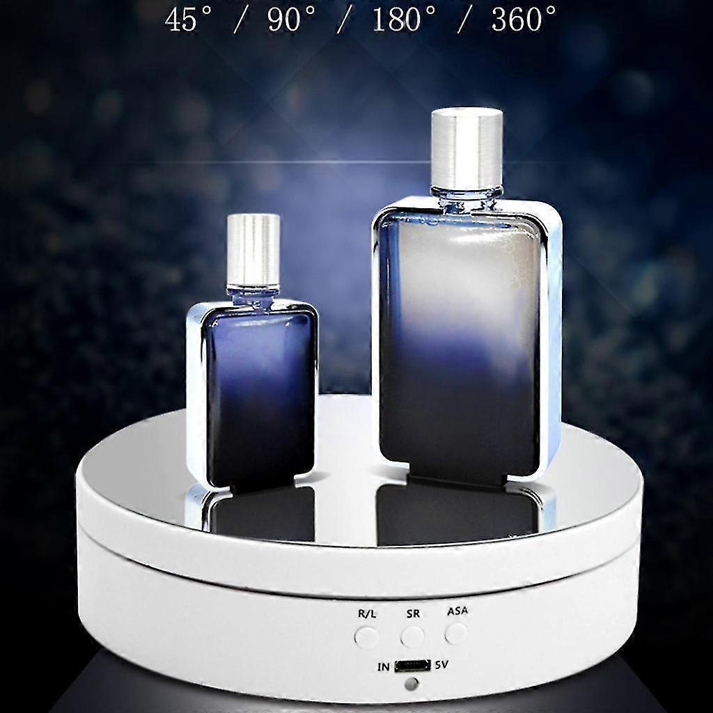3 Speeds Electric Rotating Display Stand Mirror Turntable Jewelry ...