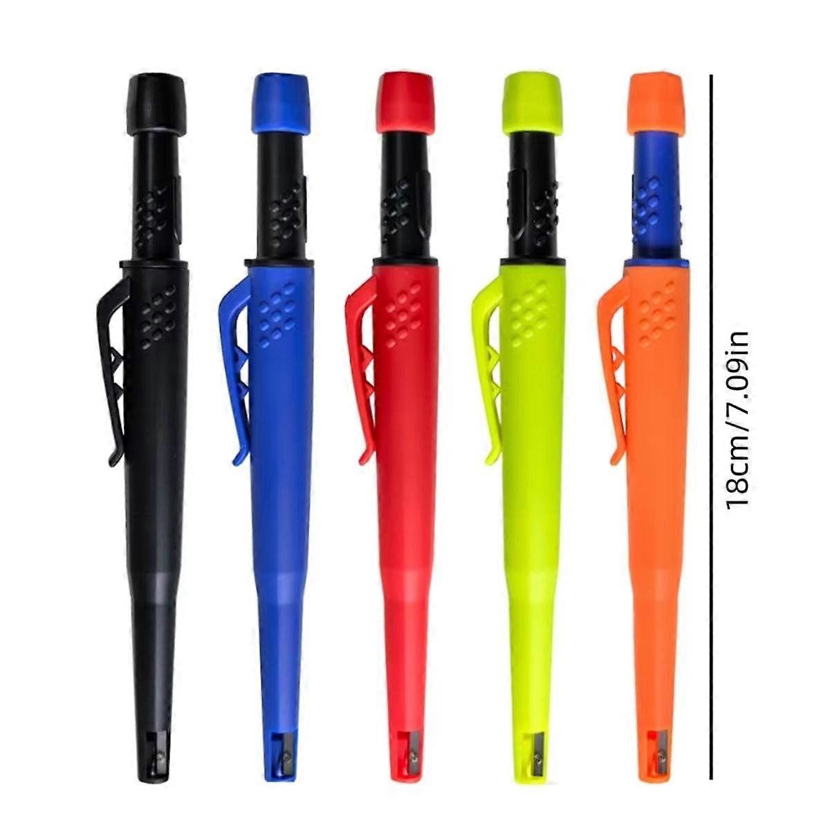 Solid Carpenter Pencil Set 2.8mm Deep Hole Mechanical Pencil Marker ...