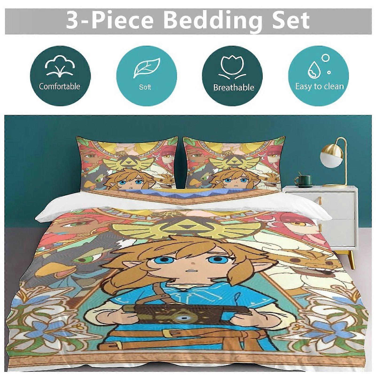 Bedding set XU86 The Legend of Zelda Print Bedding Set Pattern Duvet ...