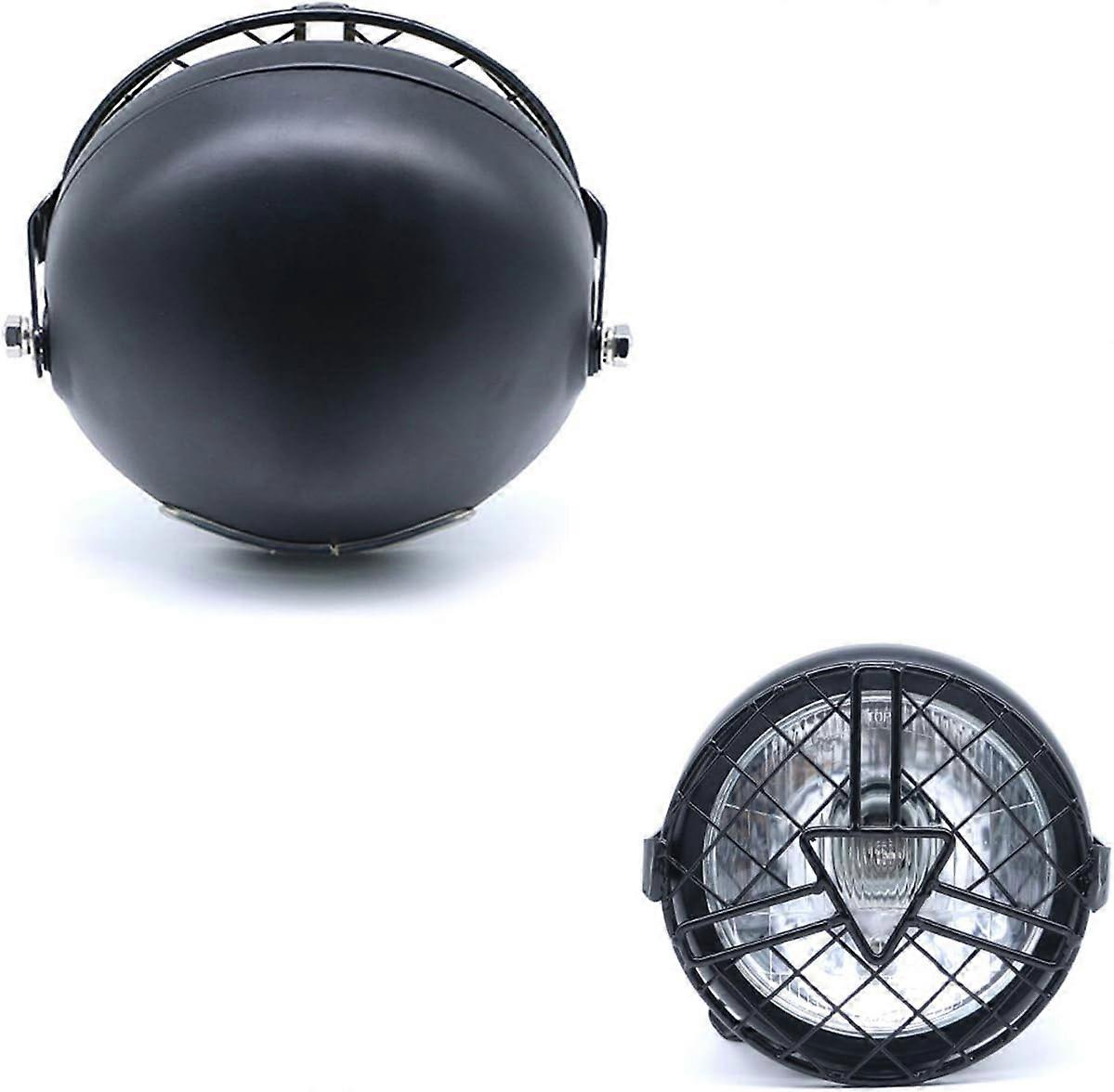 Universal Motorcycle Headlight, 6 '' Halogen Headlight with Lampshade ...