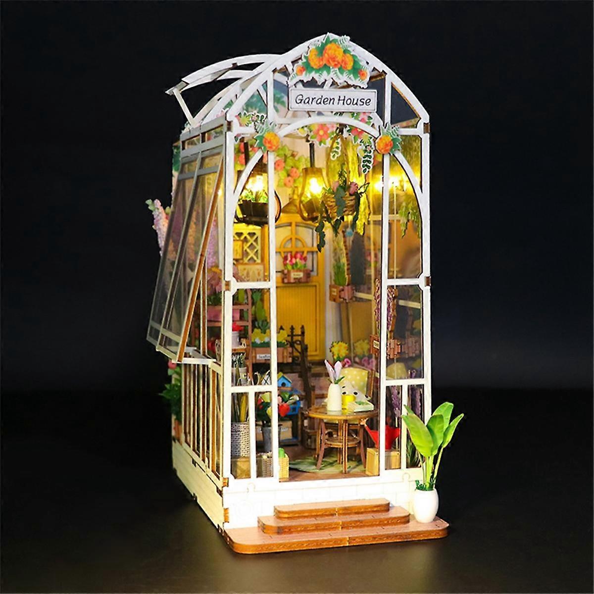 Book Nook Kit DIY Miniature House with LED Light Booknook Bookshelf ...
