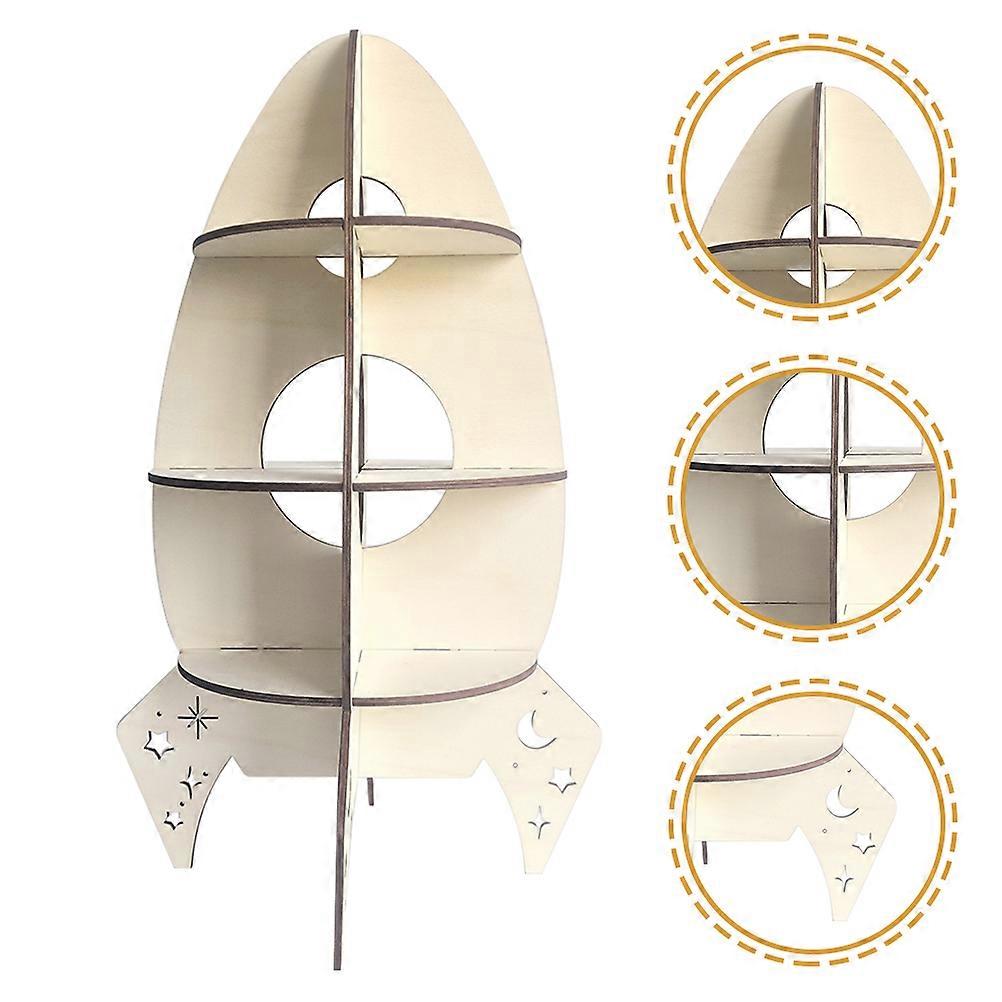 Creative Bracket Rocket Shape Shelf Party Gathering Housewarming ...