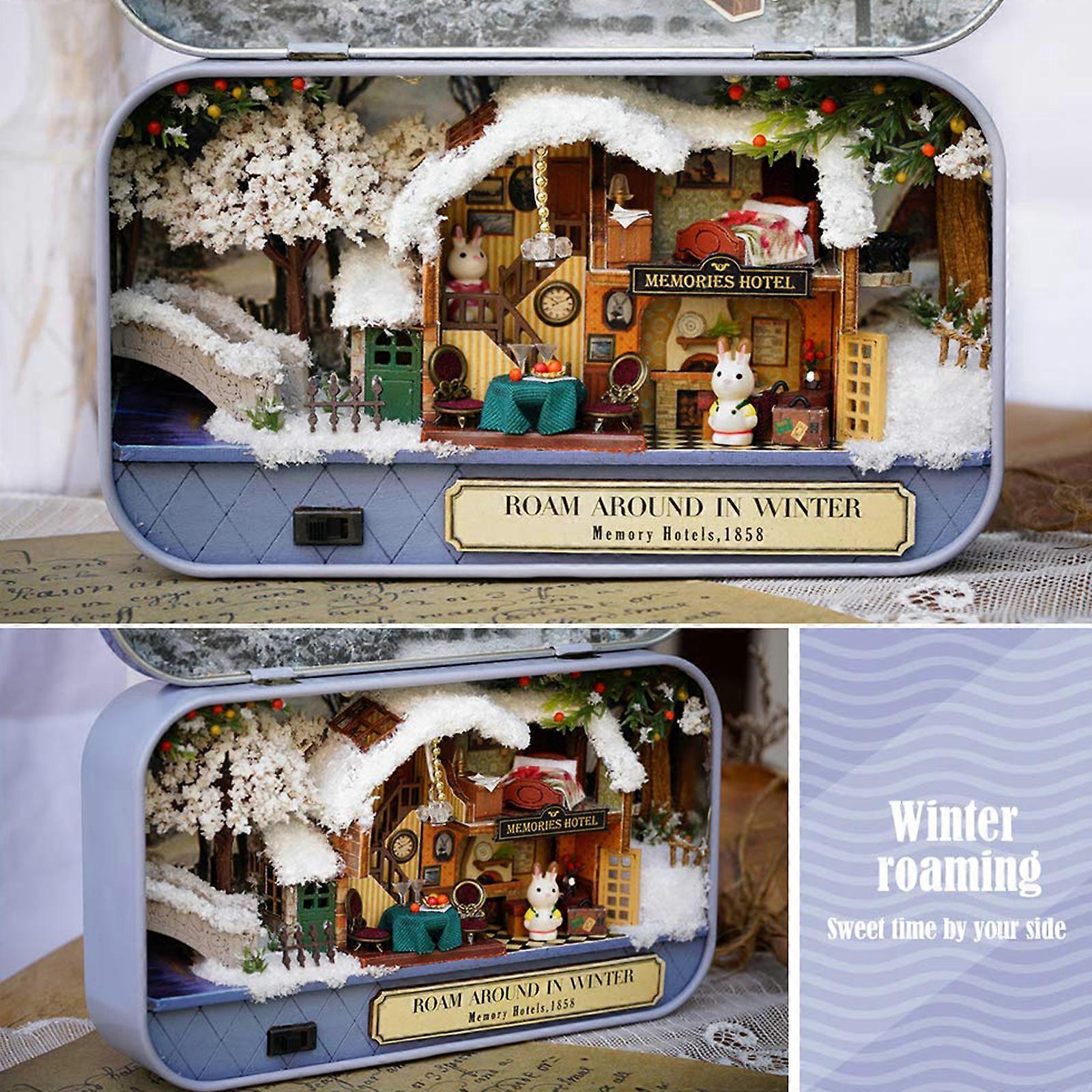 Box Theatre Doll House Furniture Miniature,1:24 Diy Dollhouse Kit For ...