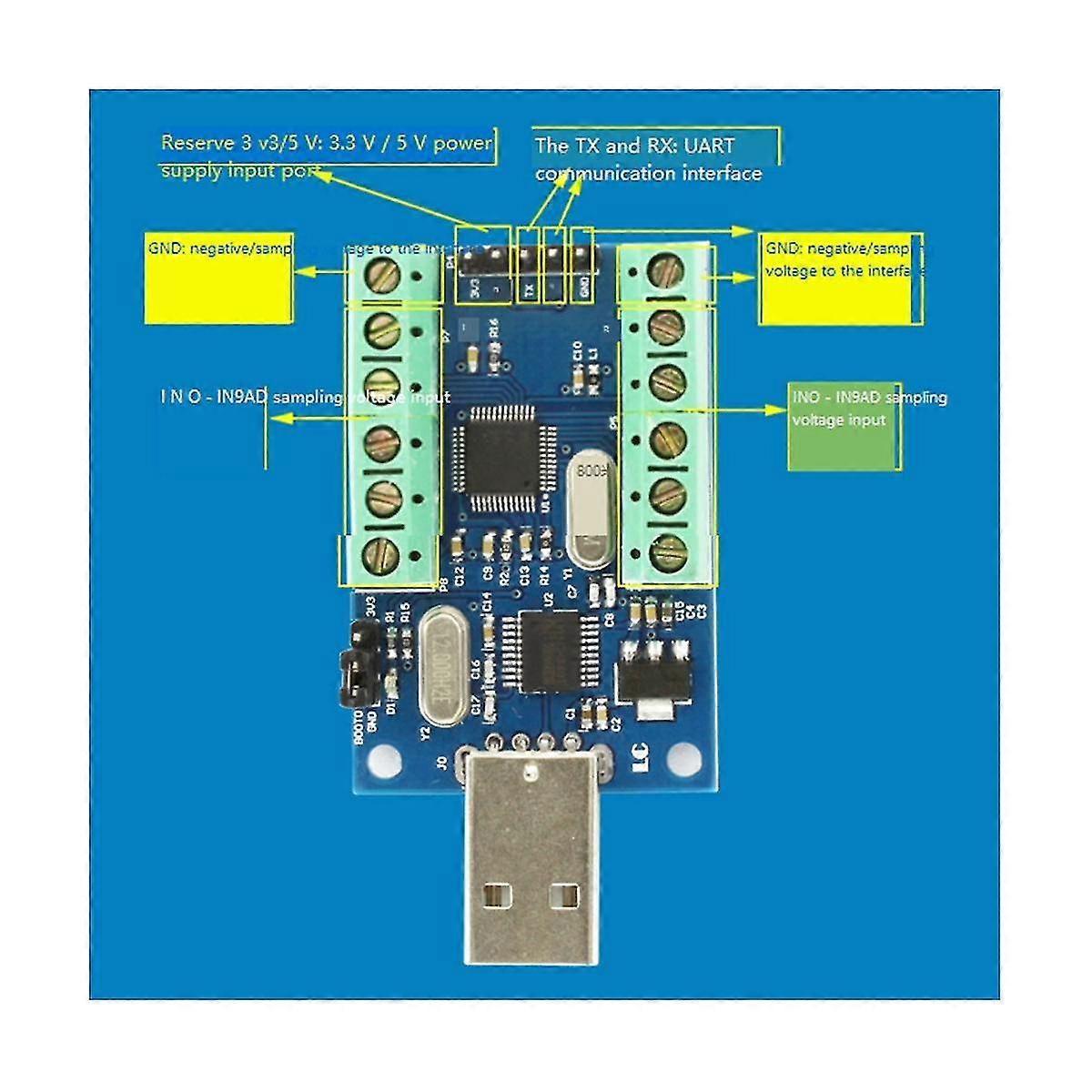 Stm32f103c8t6 Usb Interface 10 Channel 12bit Ad Sampling Data ...