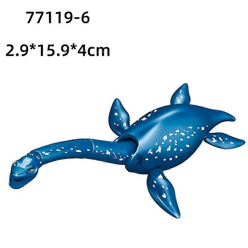 Assembled Block Toy Jurassic Mosasaurus Brutal Raptor Building Blocks ...