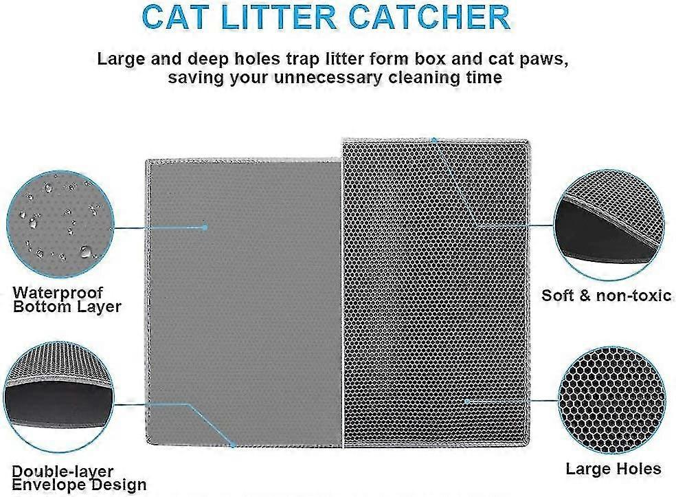 Litter box mat, cat litter mat, litter box mat, honeycomb design ...