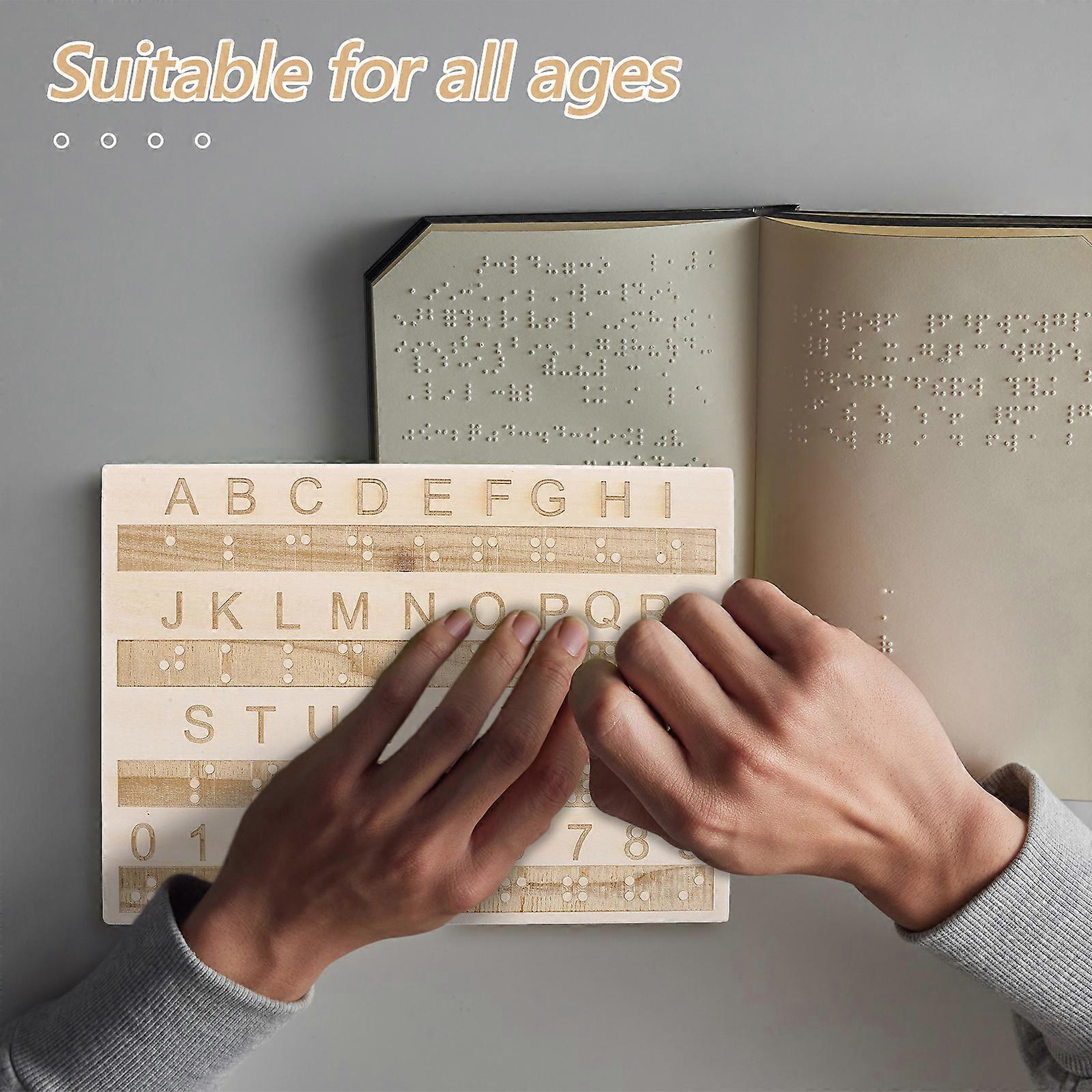 Wooden Braille Alphabet Tracing Board For Beginners Educational Braille ...