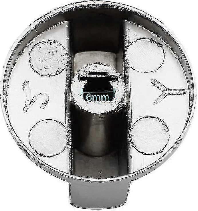 6 Pieces Universal Metal Control Knobs Gas Stove Knob 6mm Universal ...