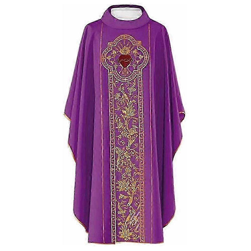 Celebrants Chasuble Mass Vestments Robe Priest Cosplay Costume | Fruugo UK