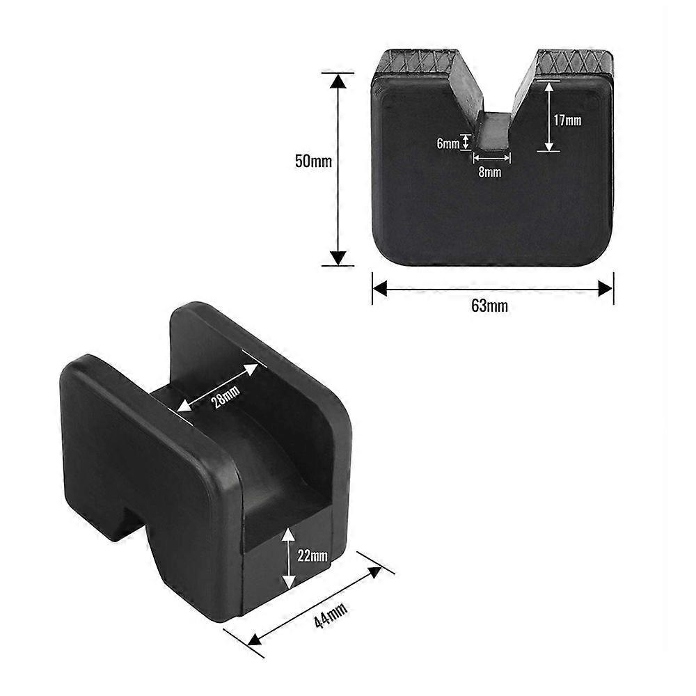 Universal Square Slotted Frame Rail Floor Jack Guard Adapter Pad ...