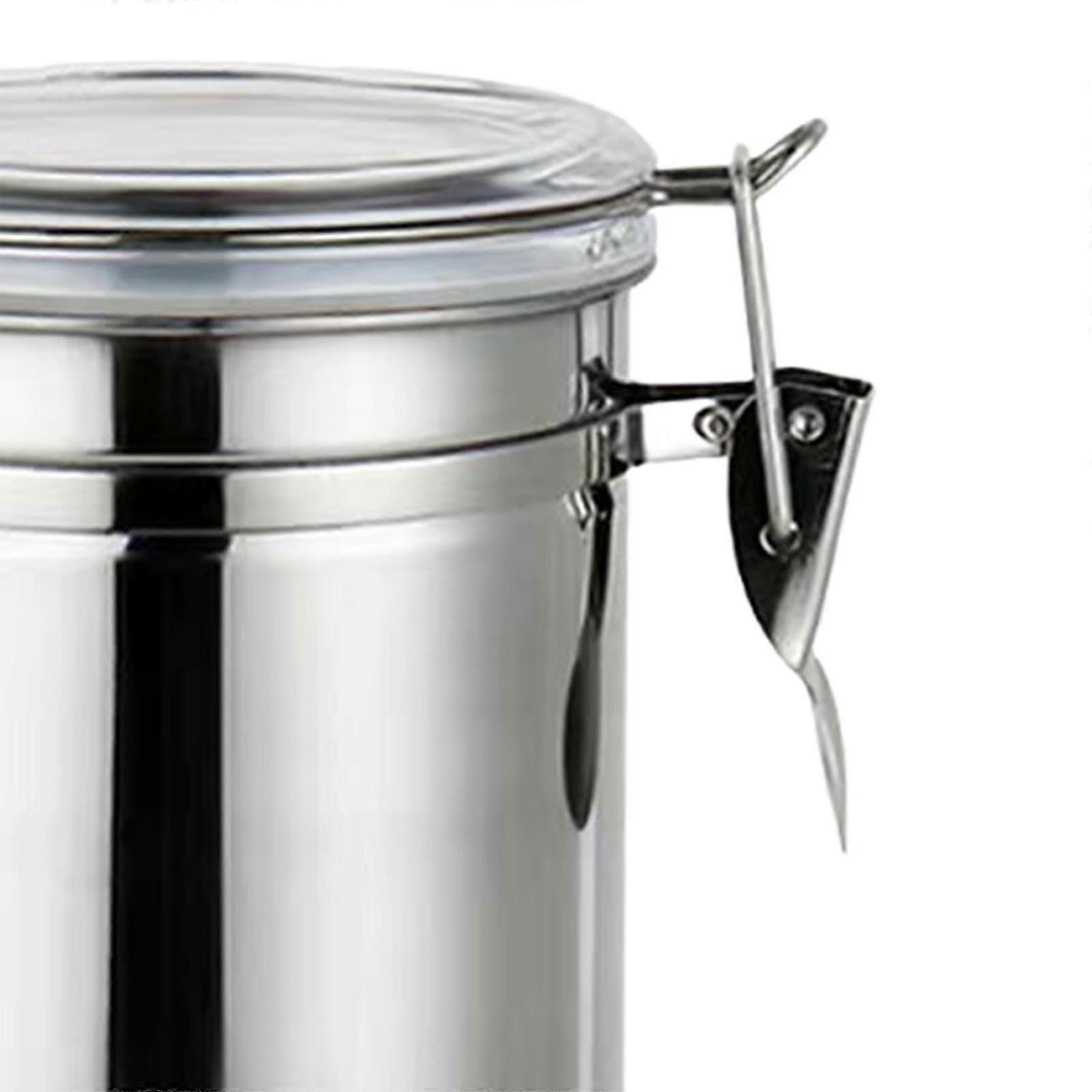 Airtight Coffee Beans Storage Container with Lid, Kitchen Cereal Food ...