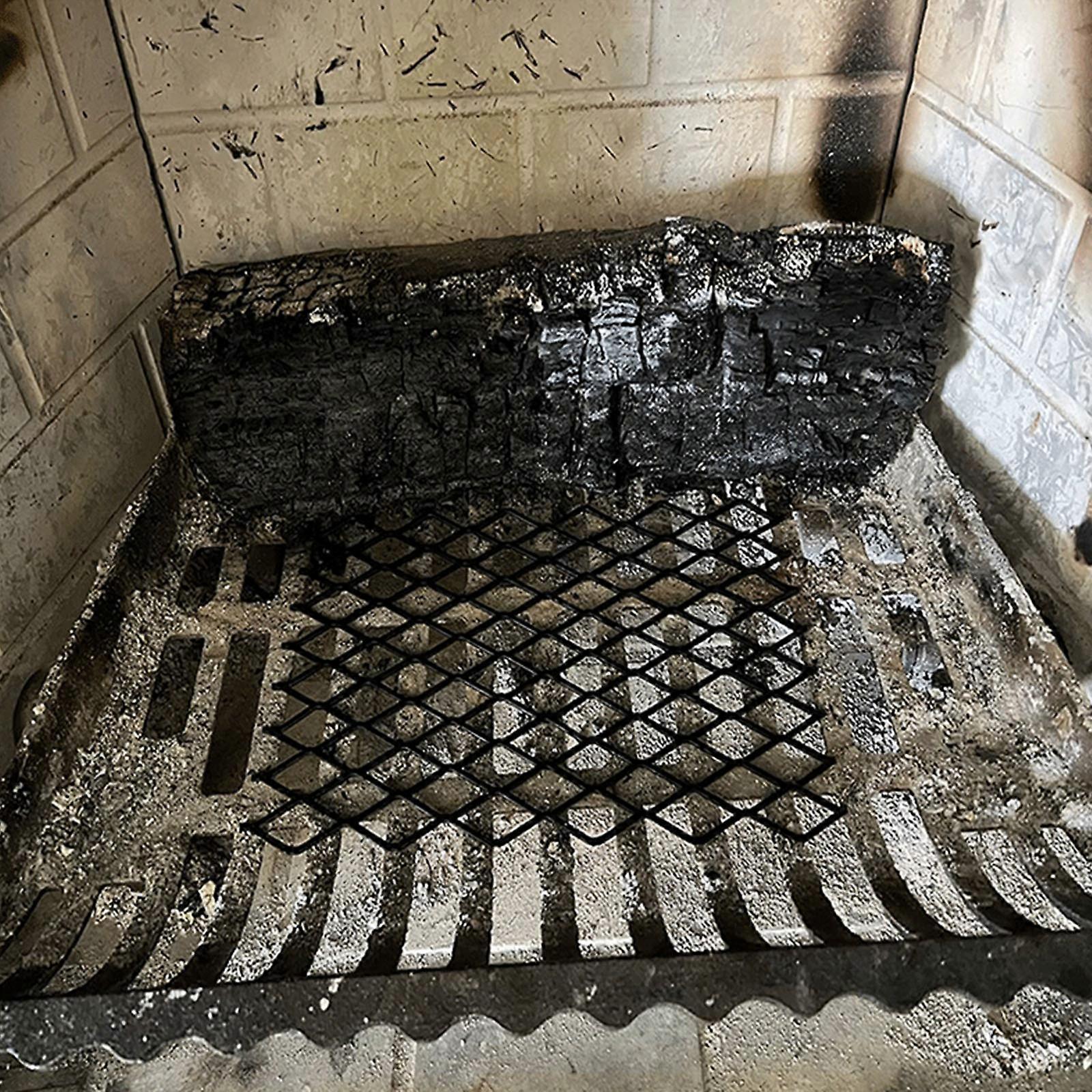 Wood Stove Grate Fireplaces Ember Retainer Mesh Heavy Duty Steel ...