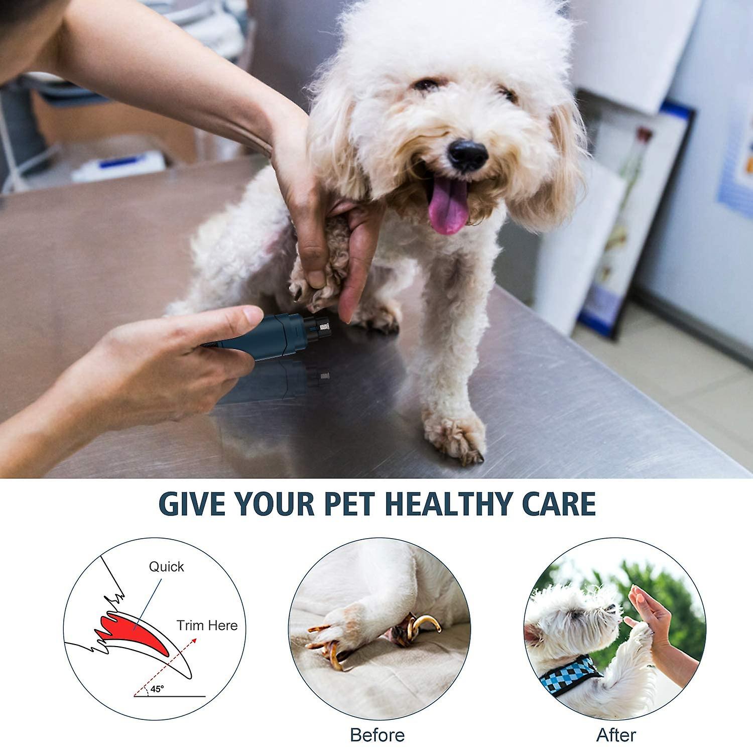 Electric Dog Nail File, Nail Clipper For Dogs, Cats And Rabbits ...