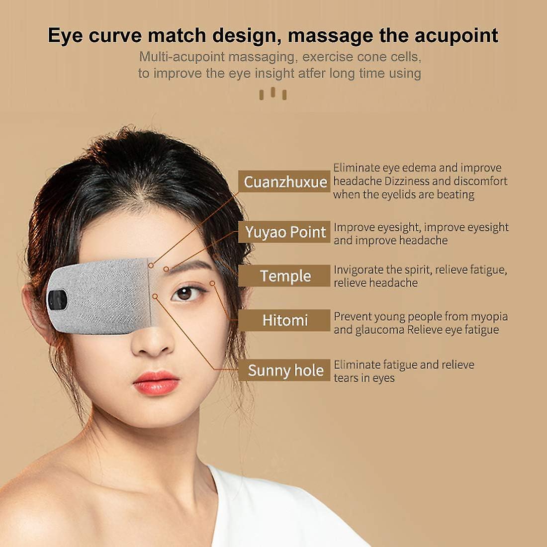 Smart Electric Eye Massager, Rechargeable Vibrating Eye Massager With ...