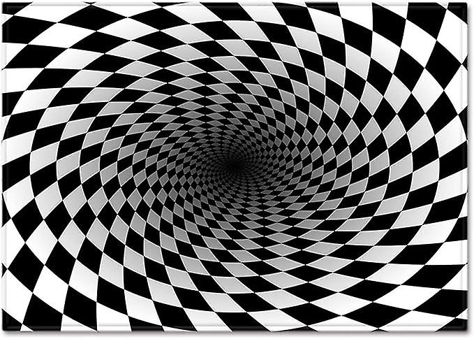 Large 3d Optical Illusion Rug Colorful Vortex Trippy Realistic Area ...
