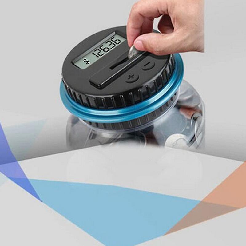 Electronic Savings Coin Counting Large Digital Counting Cash Boxes Led ...
