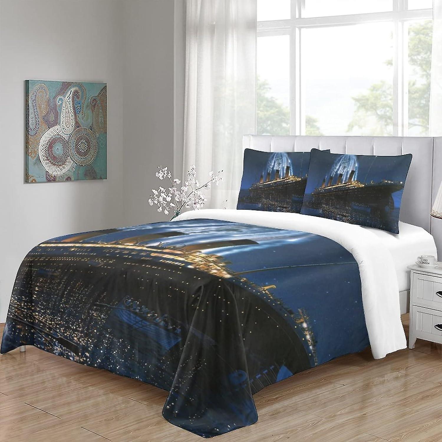CAYBES Titanic 3D Printed Quilt Cover Duvet Cover Bedding Set ...