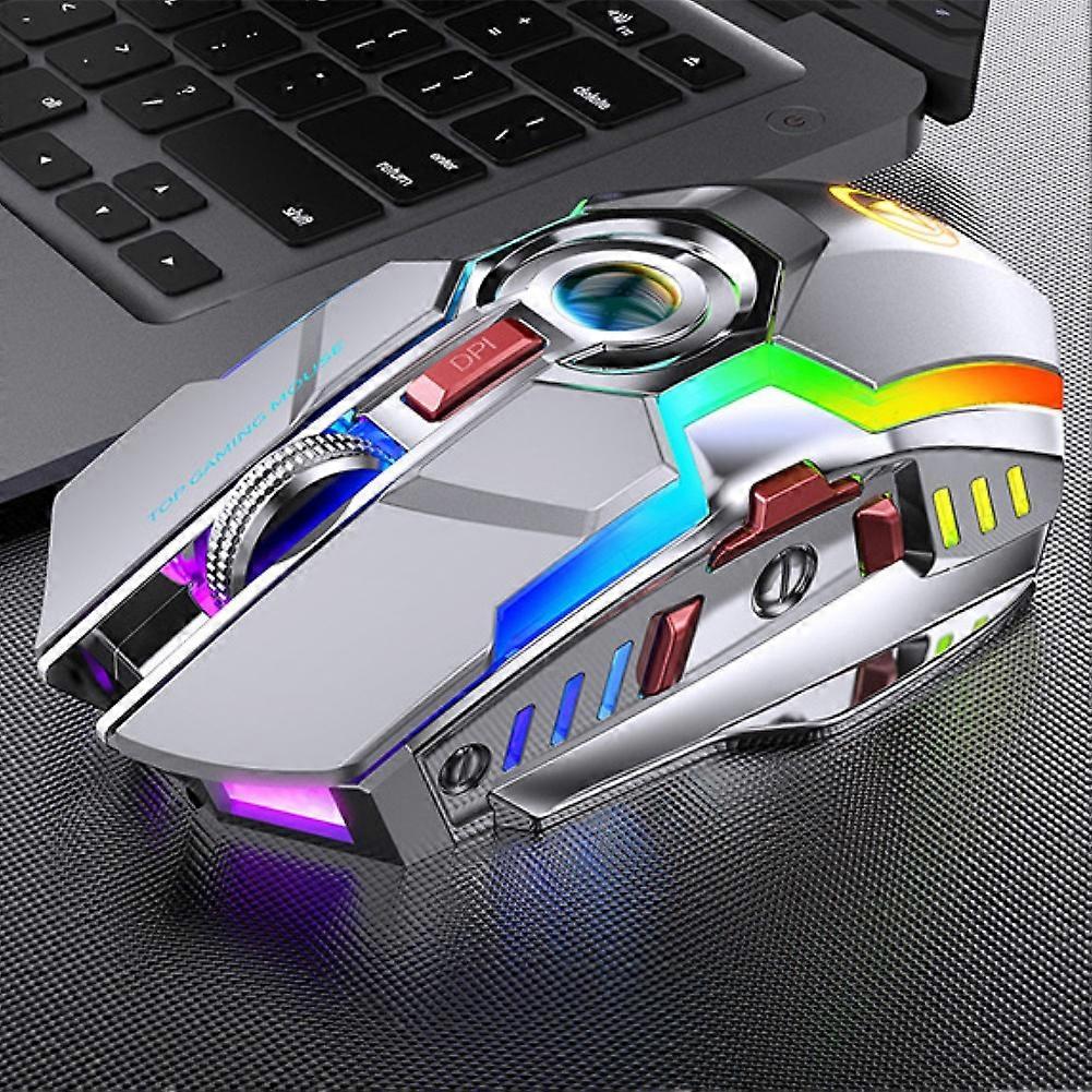 A5 Ergonomic Wireless RGB Backlit 7 Buttons 1600DPI Gaming Mouse for PC ...