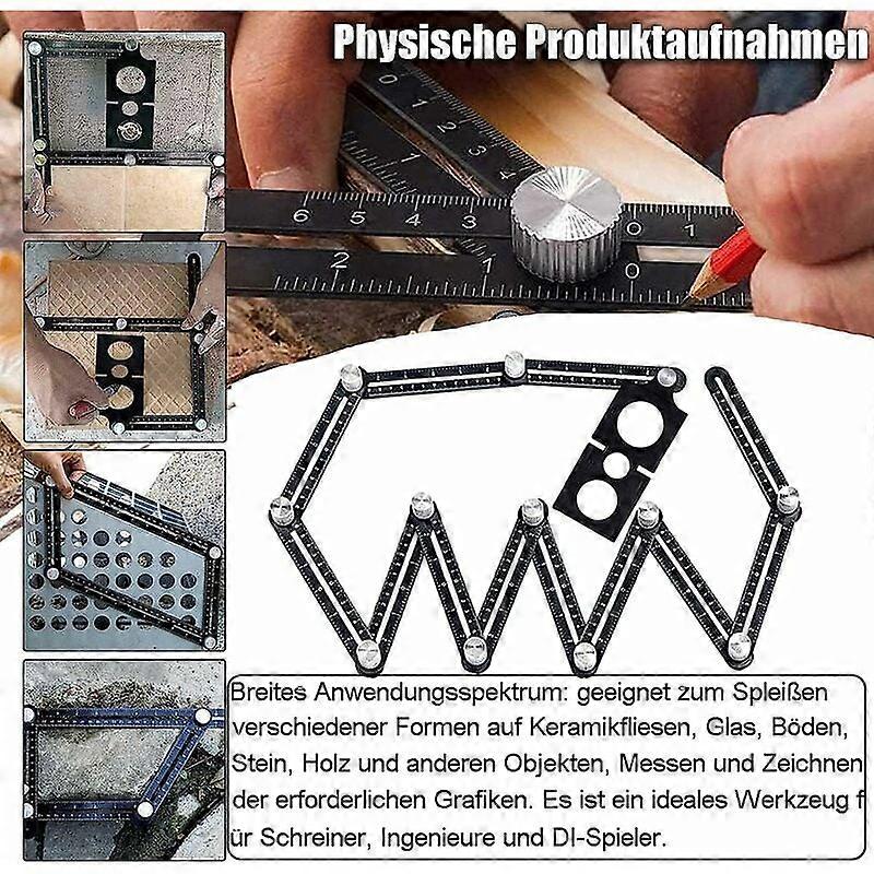 Template Tool, Angle Template, Multi-Angle Measuring Ruler, 12 Sides ...