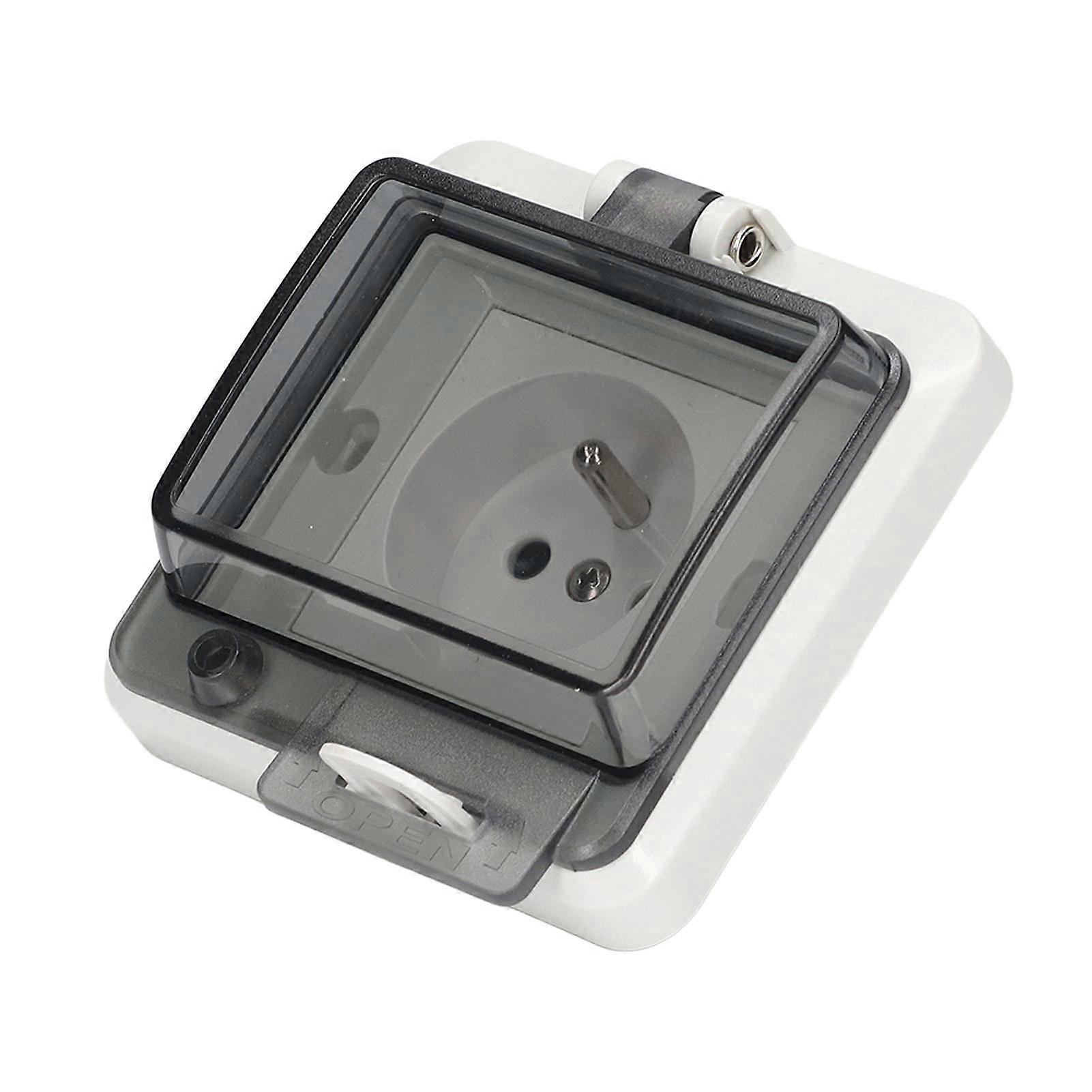 Outdoor Waterproof Socket Box Garden Concealed IP66 1 Gang Unswitched ...