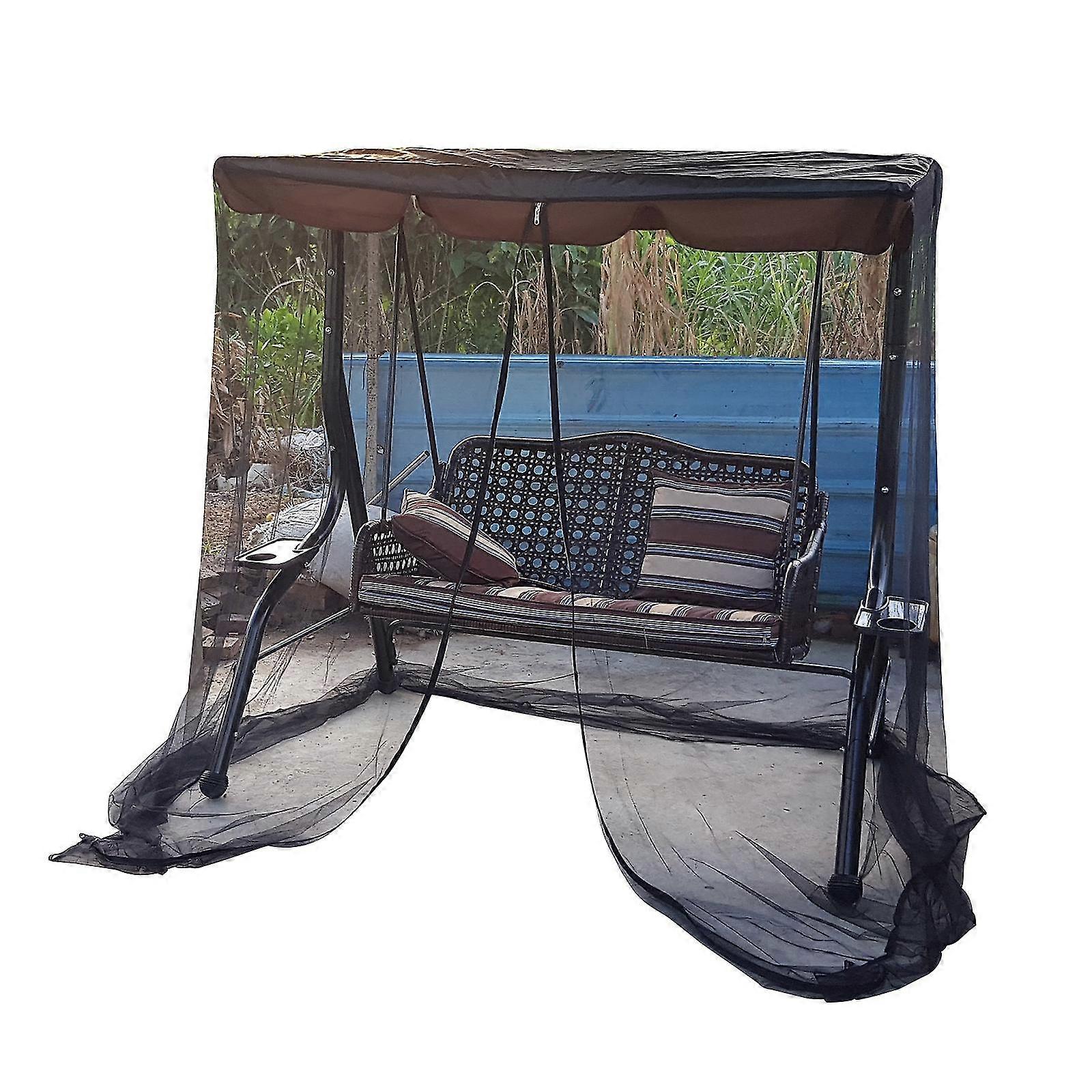 Mosquito Net Black Mesh Net For Outdoor Swing Chair Waterproof ...