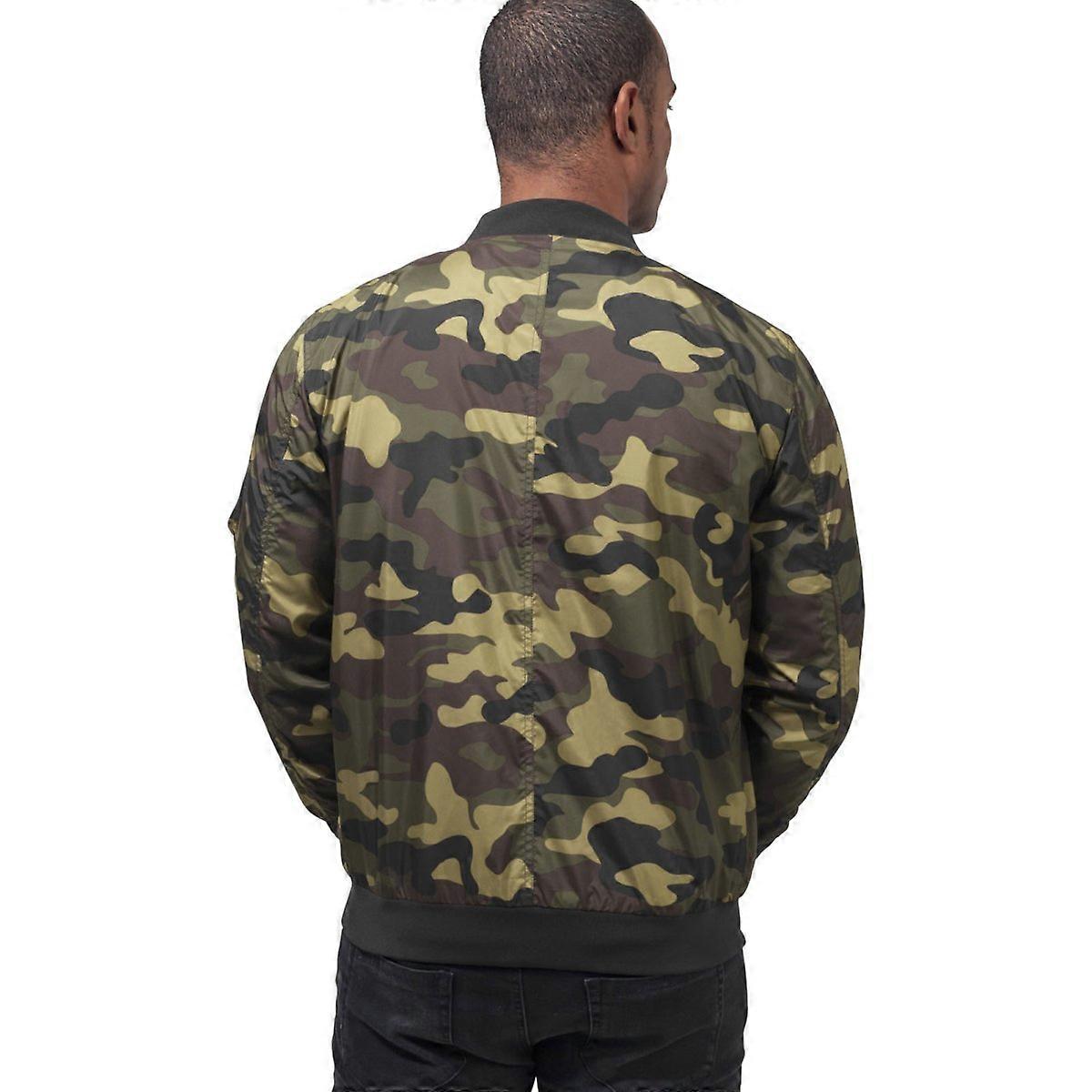 Urban classics - LIGHT CAMO bomber jacket Camo | Fruugo UK