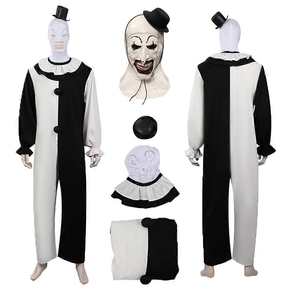 Movie Terrifier 2 Cos Clown Cosplay Costume Outfi tAccessories Fantasy ...