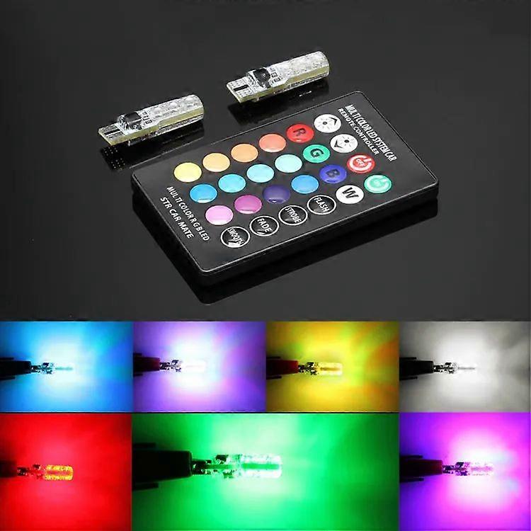 RGB T10 Colorful VIP parking light 12V Parking LED Multi-mode Color ...