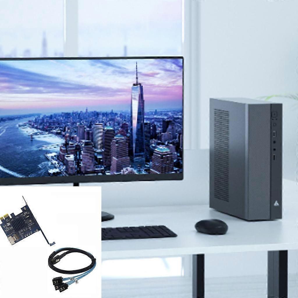 PCIE to Mini SFF-8087 Expansion Card Support 4Port SATA 3.0 6Gbps HDD ...