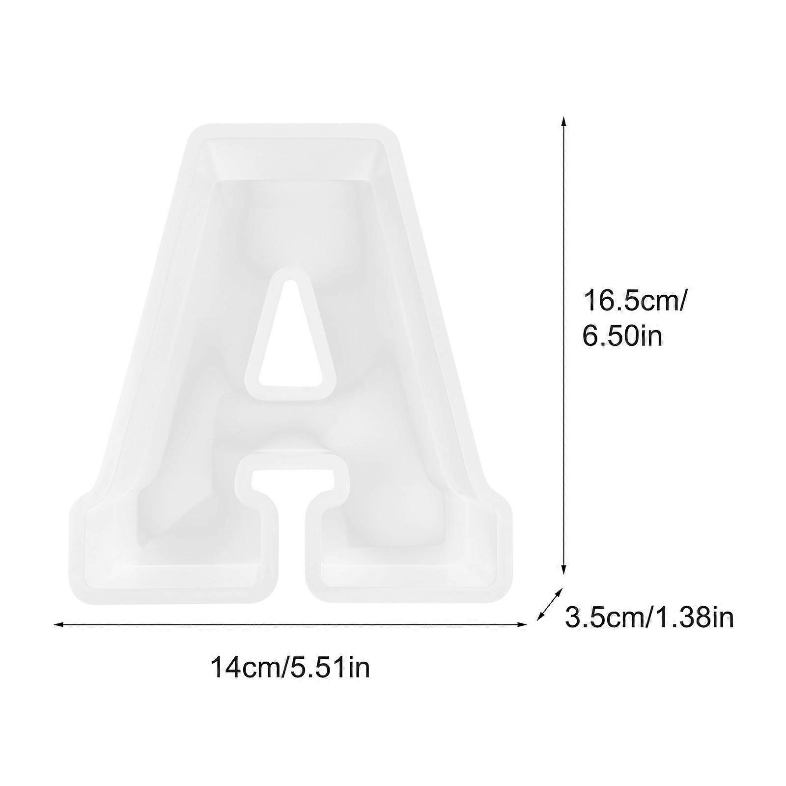 Large Alphabet Epoxy Resin Mould English Letter Silicone Alphabet ...