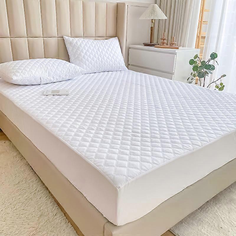 Microfibre Quilted Waterproof Mattress Protector Non Allergenic Fully ...
