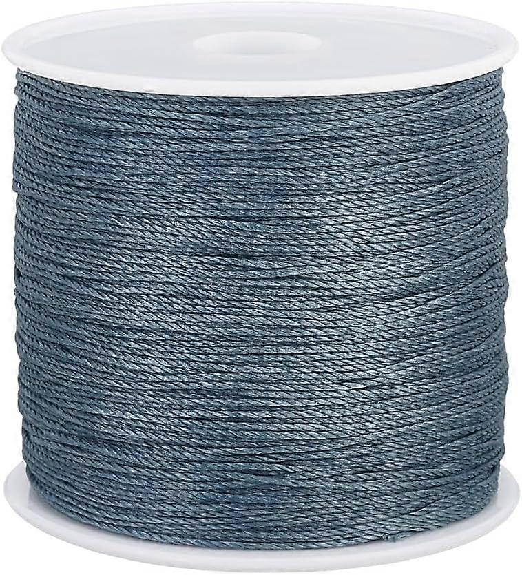 0.5mm Waxed Cord 116 Yards Waxed Cotton Cord Gray Blue Waxed Thread ...
