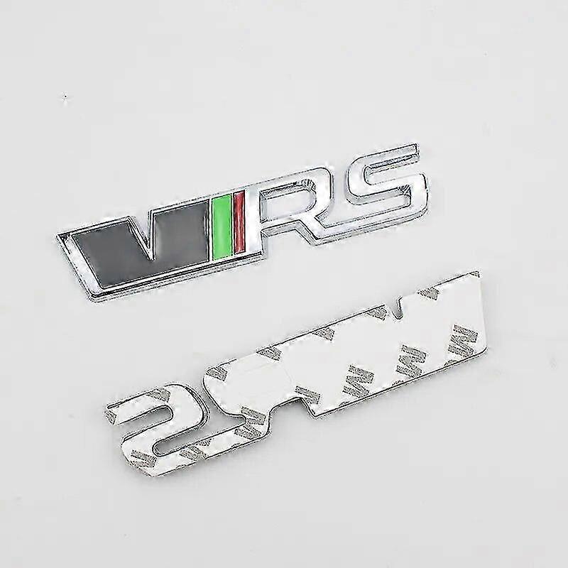 3d Metal Vrs Logo Car Front Grill Emblem Badge Trunk Stiker For Skoda ...
