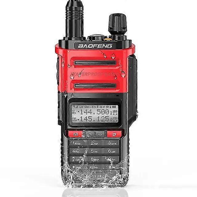 Uv 9r Pro V1 Ip68 Waterproof Walkie Talkie High Power Dual Band Uhf Vhf ...